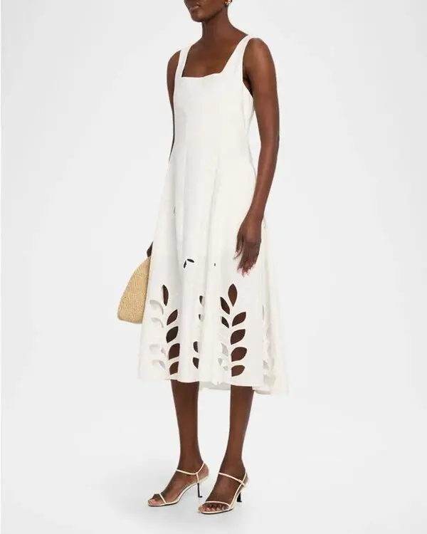 JBQ Zenna Embroidered Midi Dress