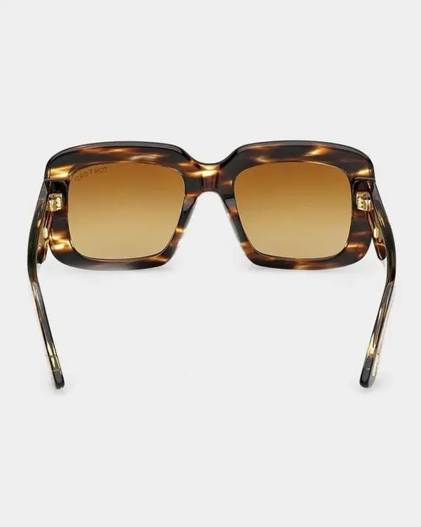 TOM FORD Icon 53mm Acetate Square Sunglasses