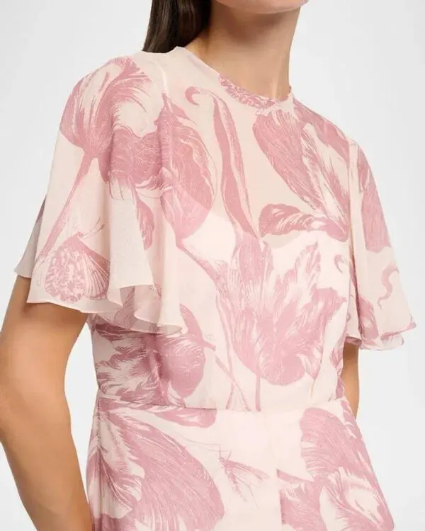 Erdem Floral-print Silk Voile Midi Dress