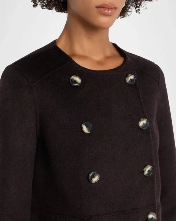 Proenza Schouler White Label Courtney Wool Double-breasted Jacket - Hickory