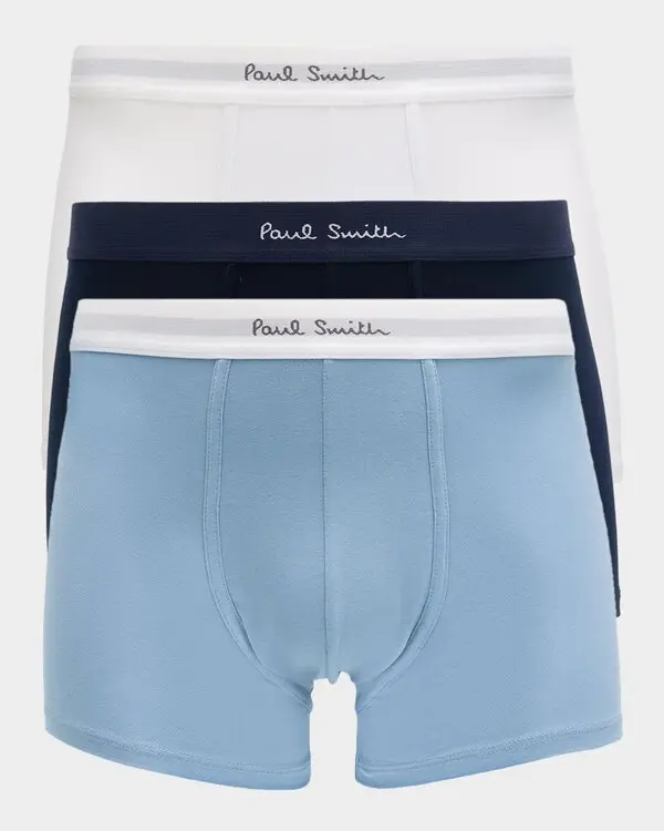 Paul Smith Apos;s Solid Cotton 3-pack Boxer Briefs