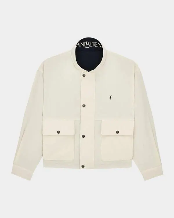Saint Laurent Cassandre Reversible Cotton Jacket