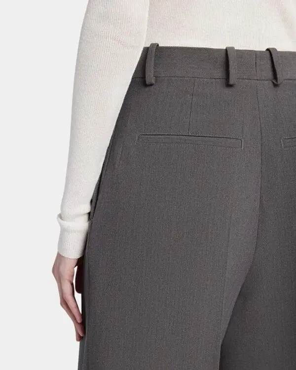 Bottega Veneta Tapered Wool Stretch Tricotine Trousers