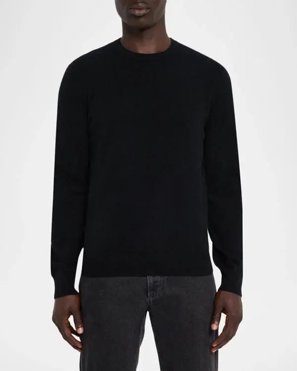 Neiman Marcus Apos;s Cashmere Crewneck Sweater - Black