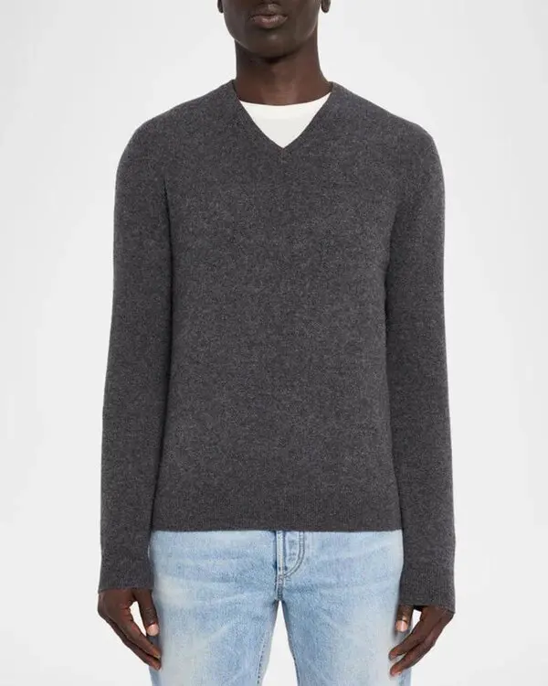 Neiman Marcus Apos;s Cashmere V-neck Sweater - Shield