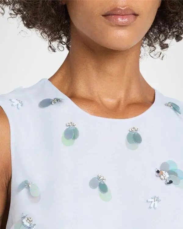 Simkhai Celia Sequined Sleeveless Top