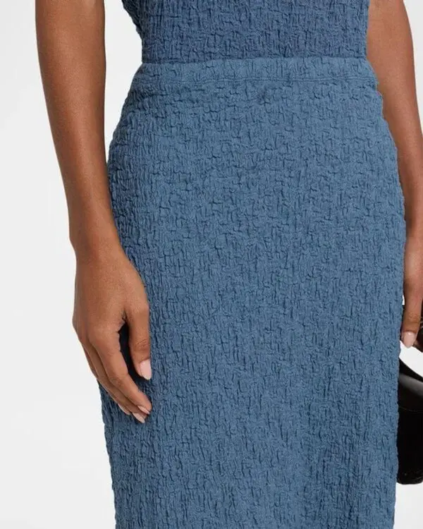 Eileen Fisher Stretch Knit Straight Midi Skirt - Cldsp