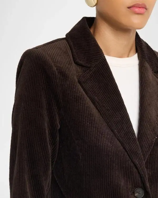 FAVORITE DAUGHTER The Cord City Blazer - Espresso