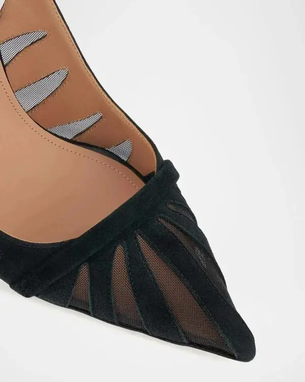 MALONE SOULIERS Schiffer 90mm Slingback Pumps