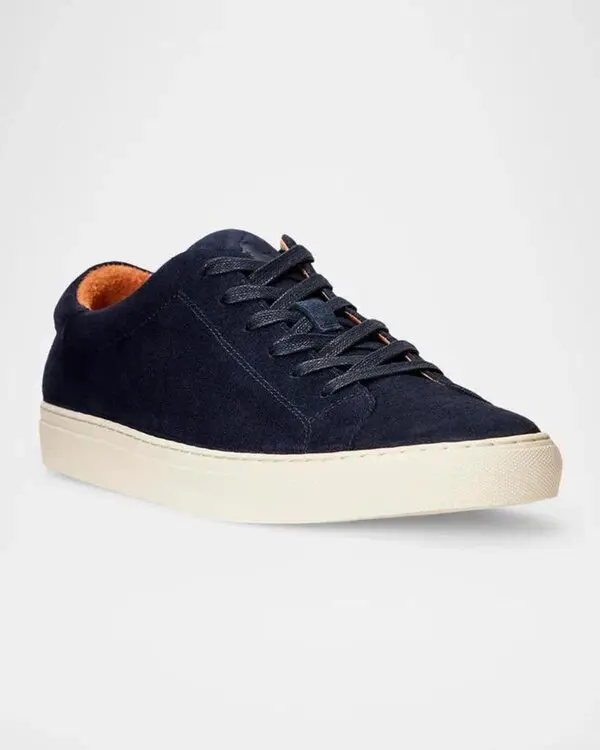 Polo Ralph Lauren Jermain Suede Low-top Sneakers - Hunter Nav