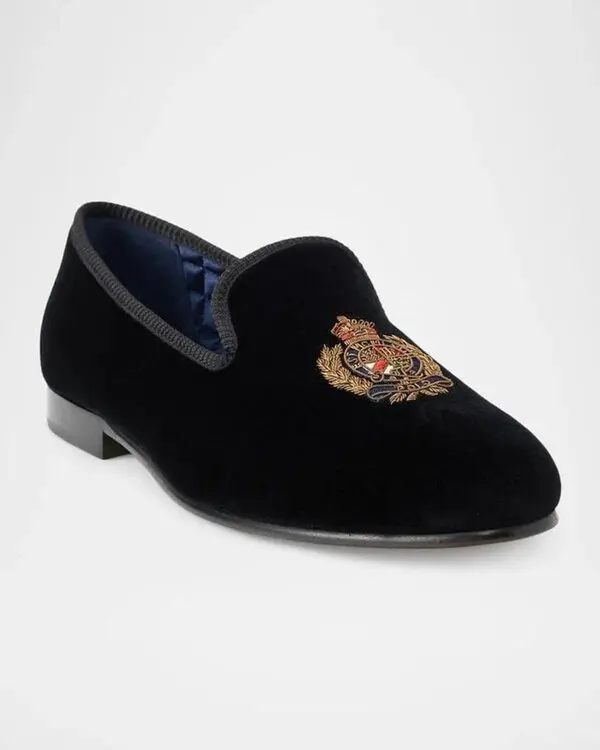 Polo Ralph Lauren Apos;s Paxton Logo-patch Canvas Slippers