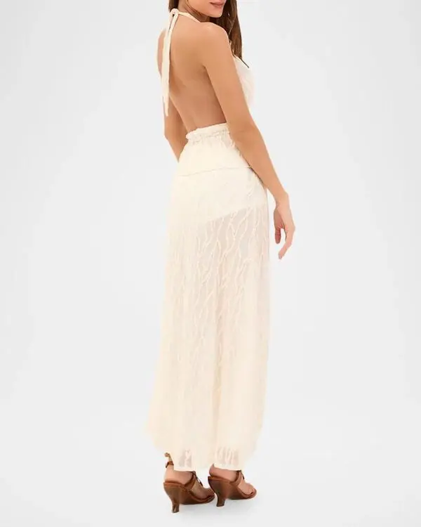 VIX PAULA HERMANNY Quinn Maxi Skirt Coverup - White
