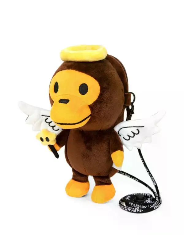 A BATHING APE Baby Milo Plush Crossbody Bag