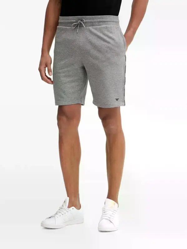 Emporio Armani Logo-tape Drawstring Shorts