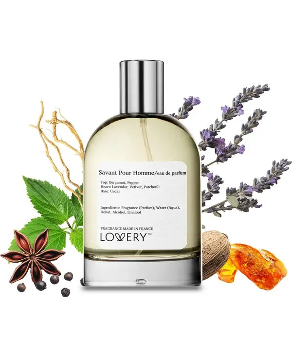LOVERY Savant Pour Homme Eau De Parfum 3.38 Oz - Silver