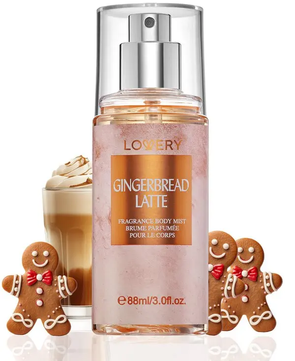 LOVERY Gingerbread Latte Body Mist Spray - Rust