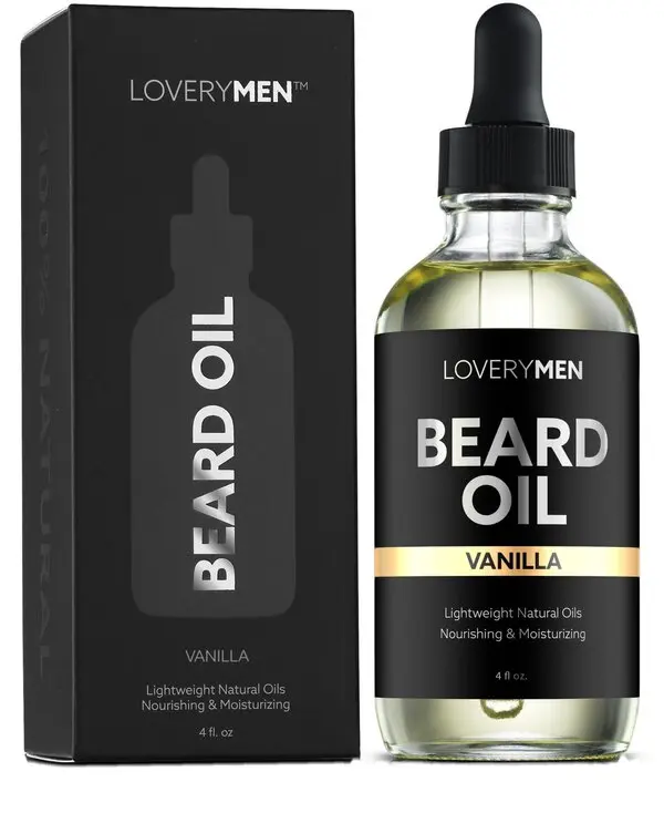 LOVERY Nourishing Vanilla Scented Beard Oil 4oz Beard Grooming