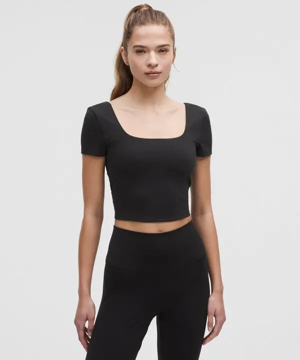 Lululemon Wunder Under Smoothcover Square-neck T-shirt