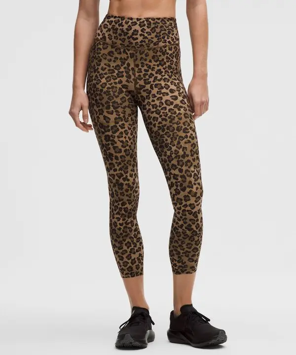 Lululemon Fast And Free High-rise Tight 25 - True Leopard Multi