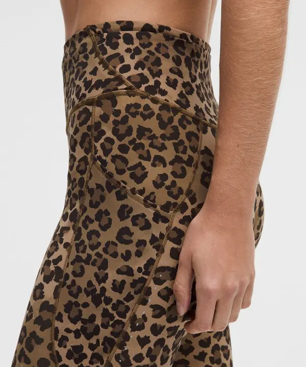 Lululemon Fast And Free High-rise Tight 25 - True Leopard Multi