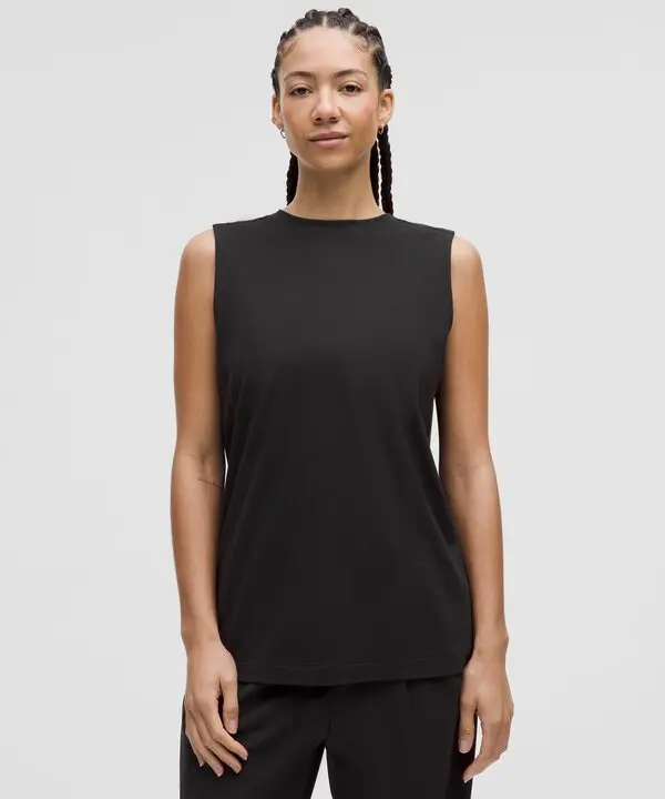 Lululemon All Yours Organic Cotton-blend Tank Top - Black