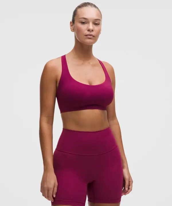 Lululemon Flexyflex Strappy Yoga Bra - Raspberry Rave