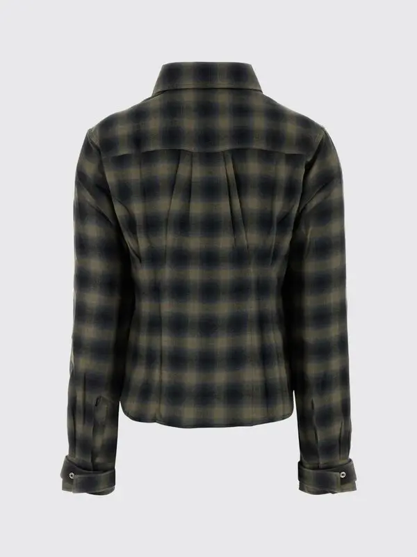 Our Legacy Check Slim Fit Cotton And Wool Shirt With Classic Collar - Multicolor