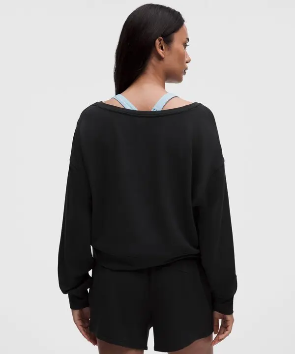 Lululemon Becalm Scoop-neck Pullover - Black