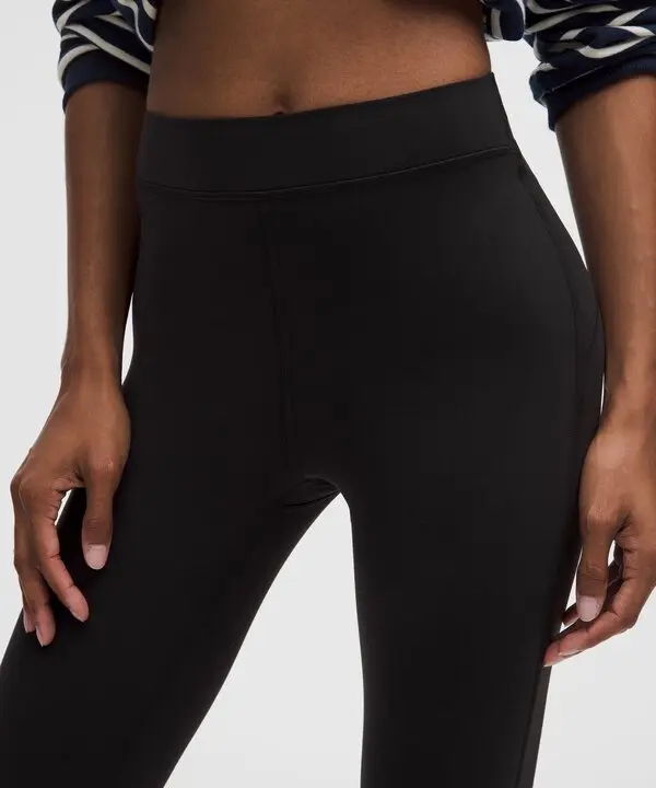Lululemon Groove High-rise Notched-hem Crop 15 - Black