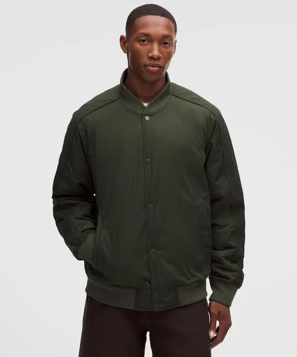 Lululemon Collegiate Bomber Jacket - Deep Forest
