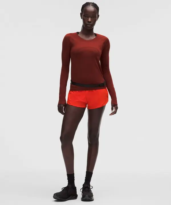 Lululemon Hotty Hot High-rise Lined Short 2.5 - Cherry Ember