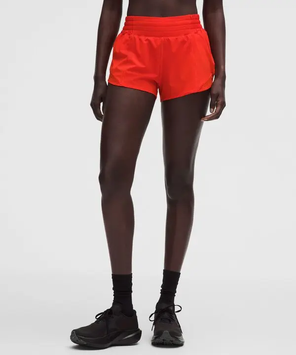 Lululemon Hotty Hot High-rise Lined Short 2.5 - Cherry Ember
