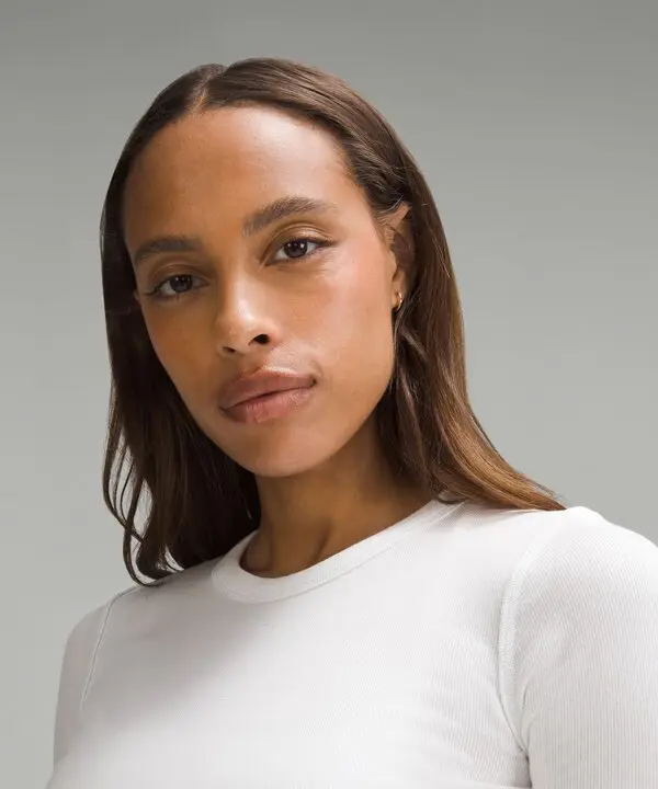 Lululemon Hold Tight Straight-hem Cropped T-shirt - White