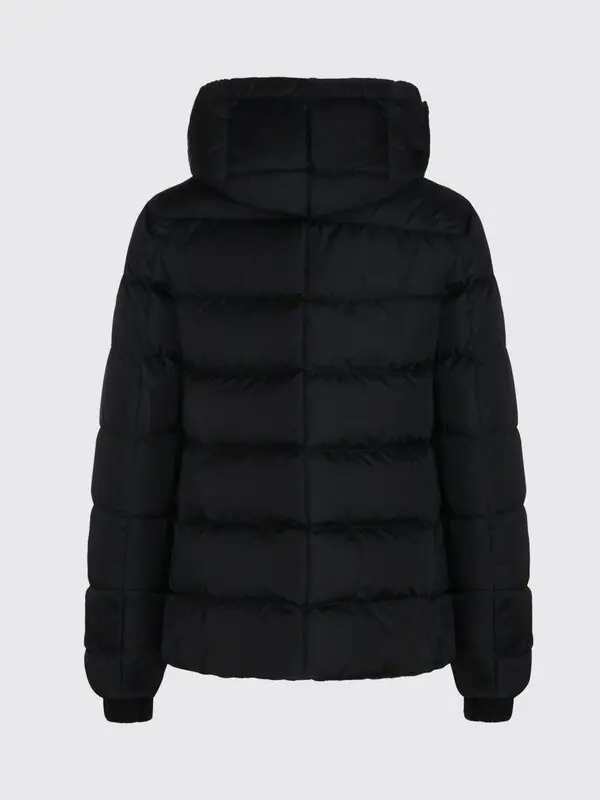 Herno Short Quilted Hooded Down Jacket In Technical Fabric - Black