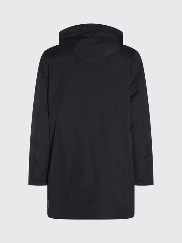 Herno Knee-length Polyester Parka With Hood And Down Padding