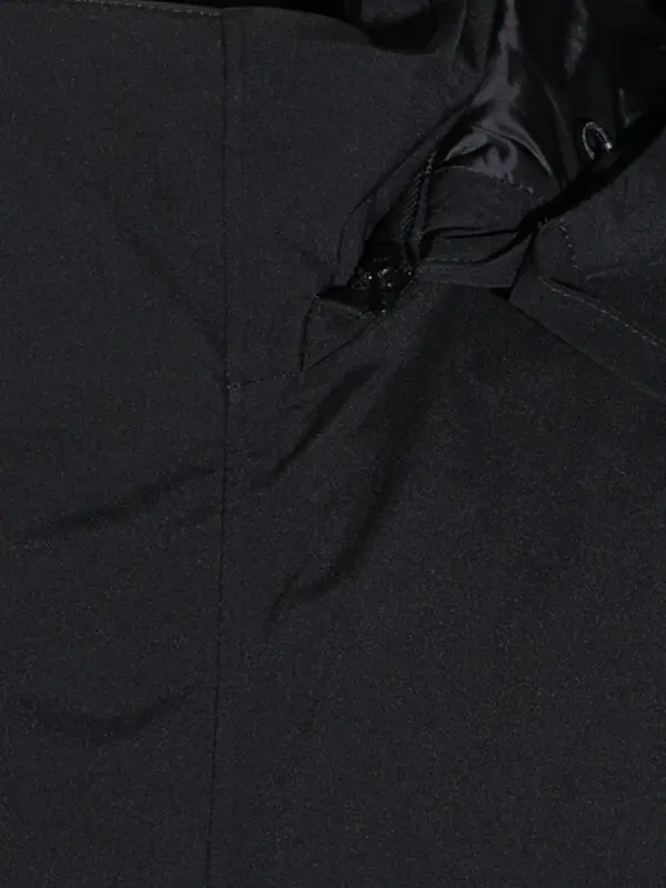 Herno Knee-length Polyester Parka With Hood And Down Padding
