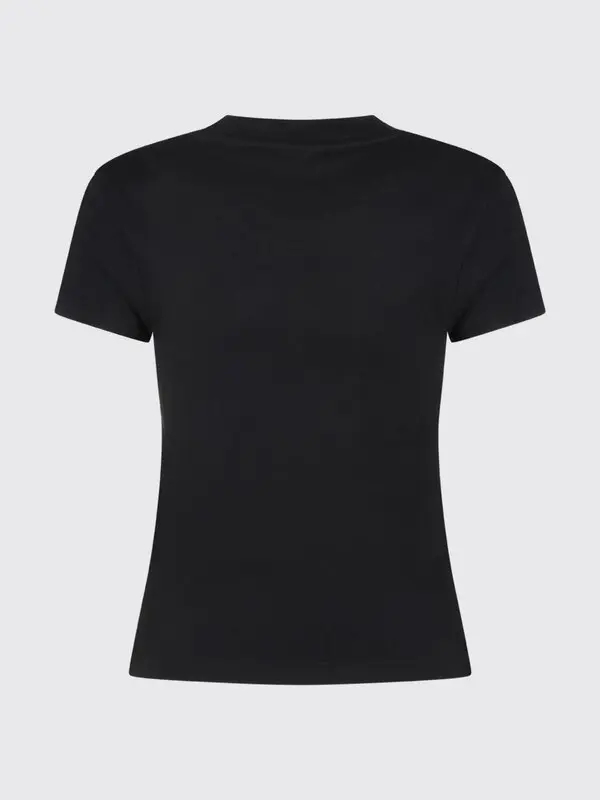 Carhartt Work In Progress Slim Fit Crewneck Cotton T-shirt With Contrast Logo - Black