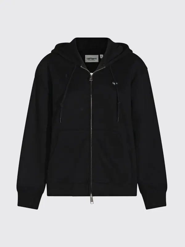Carhartt Work In Progress Embroidered-logo Cotton-blend Zip-up Hoodie