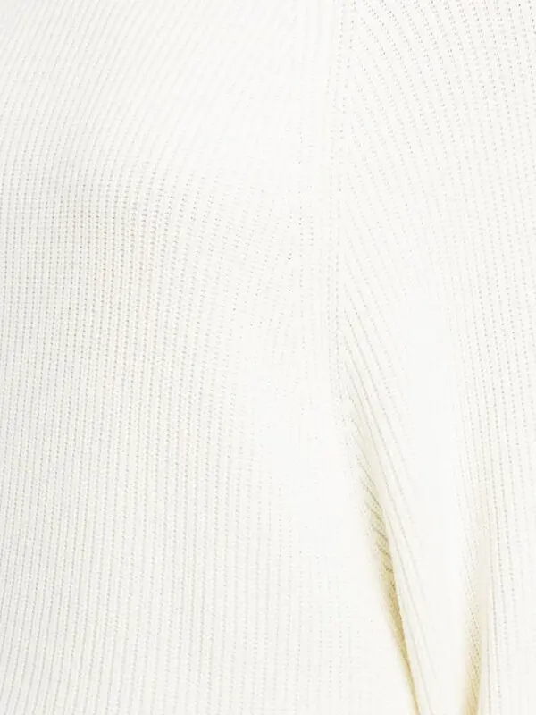TWINSET Wool Blend Mock Neck Jumper With Dropped Shoulders