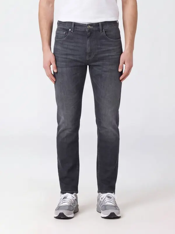 Eleventy Slim Fit Five-pocket Cotton Denim Jeans