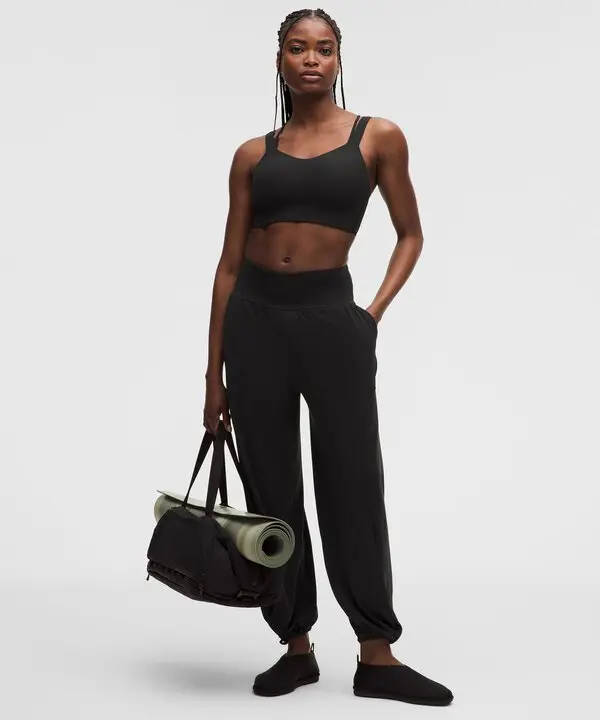 Lululemon Like A Cloud Ribbed Longline Bra - Black