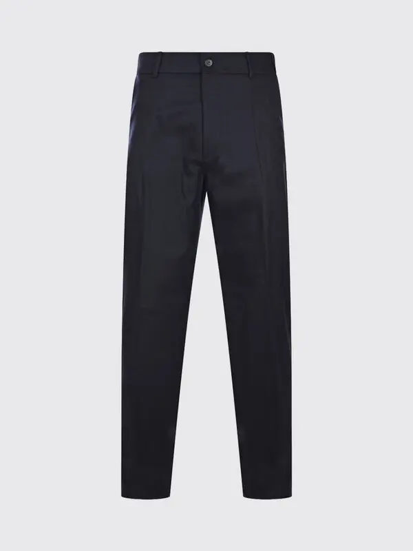 Eleventy Slim-fit Wool And Cashmere Chino Trousers - Blue