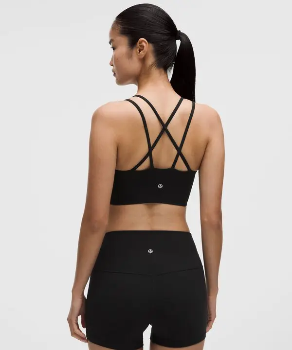 Lululemon Like A Cloud Ribbed Longline Bra - Black