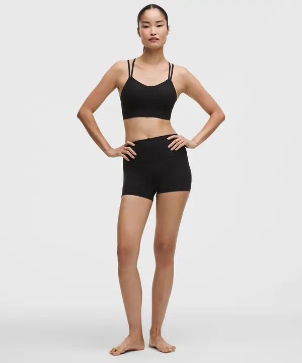 Lululemon Like A Cloud Ribbed Longline Bra - Black