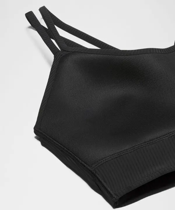 Lululemon Like A Cloud Ribbed Longline Bra - Black