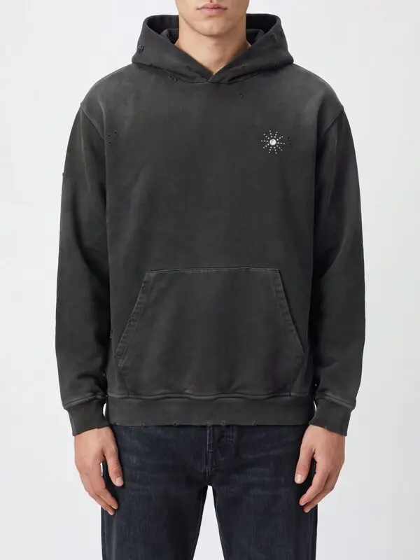 HTC LOS ANGELES Cotton Hoodie With Kangaroo Pocket And Logo