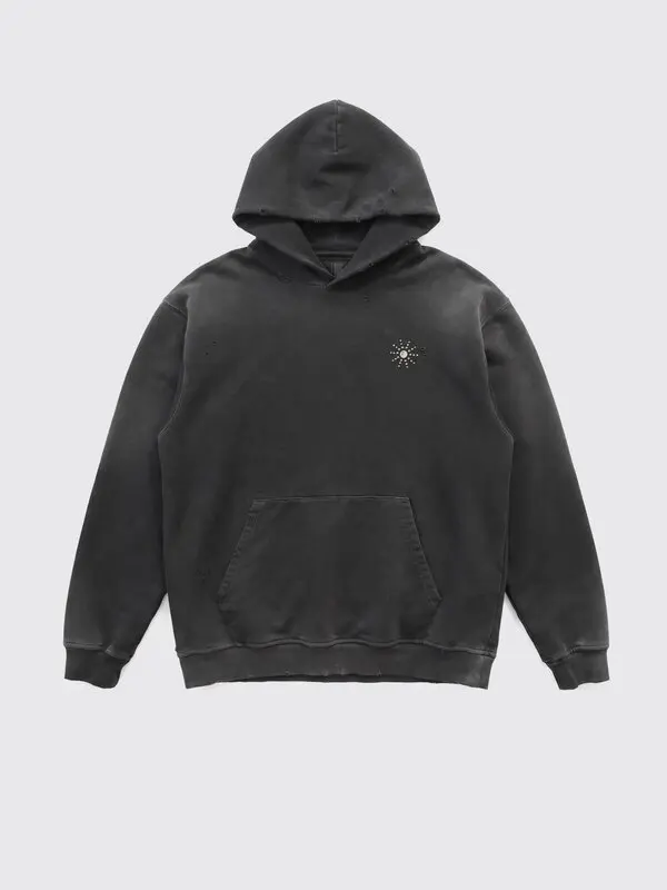 HTC LOS ANGELES Cotton Hoodie With Kangaroo Pocket And Logo