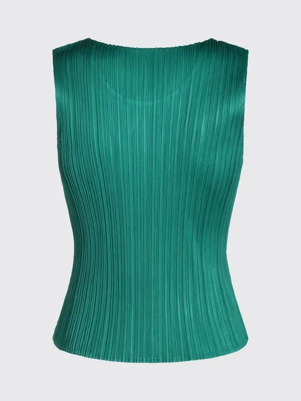 Issey Miyake Pleated Off-the-shoulder Top With Lace Inserts By