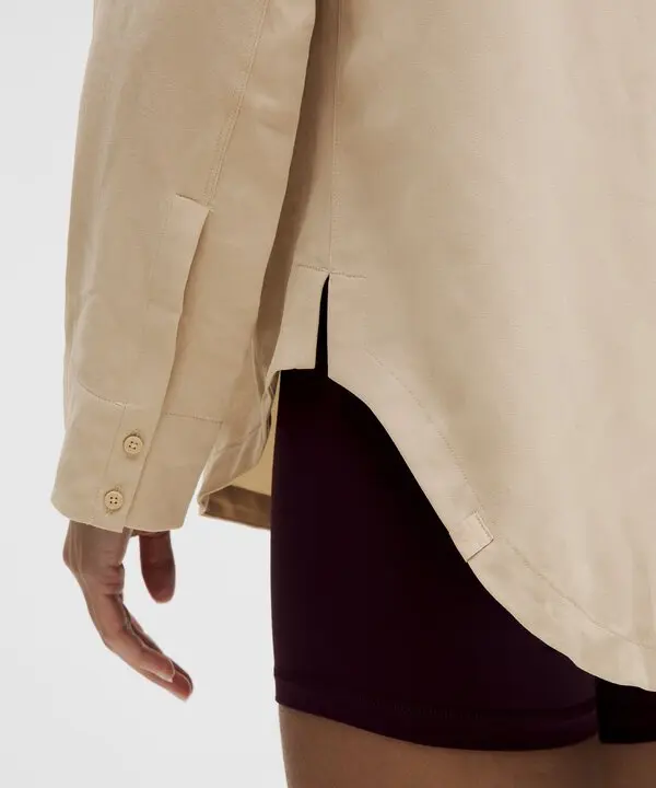 Lululemon Long Button-front Shirt - Mojave Tan