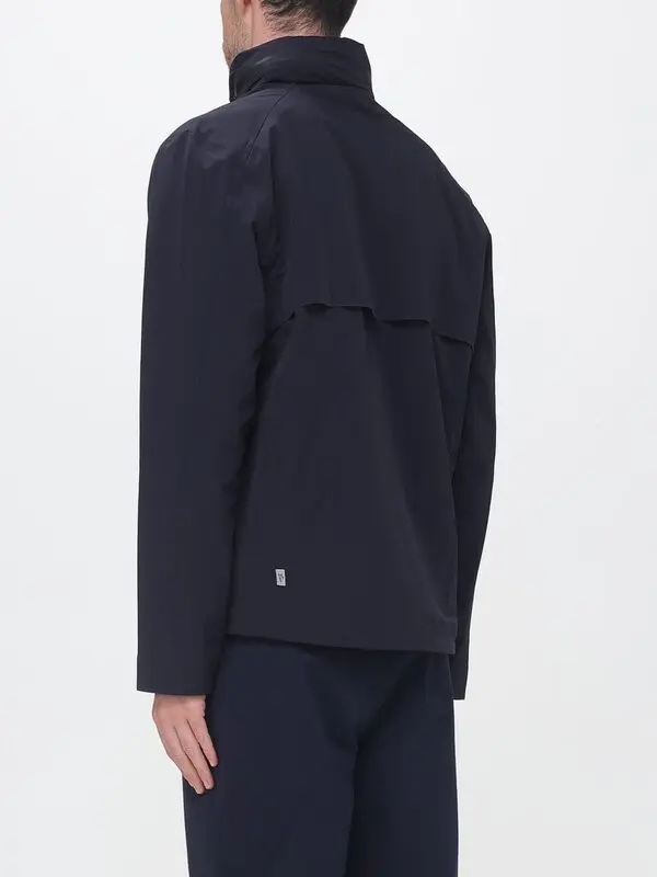 Paul Smith Technical Fabric Windbreaker Jacket With High Neck And Zip Closure